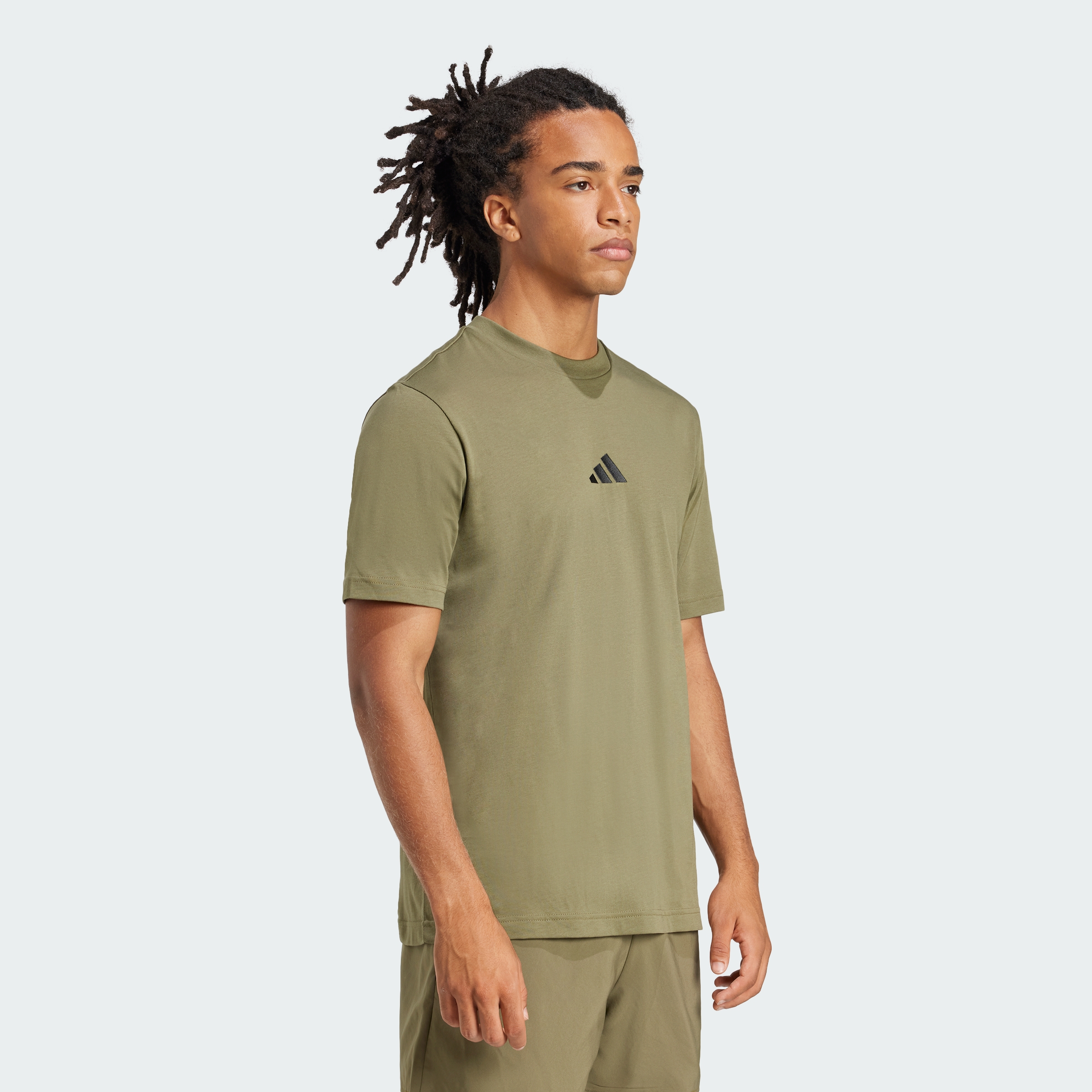 adidas Essentials Small Logo Single Jersey Tee Men's T-Shirts | eBay