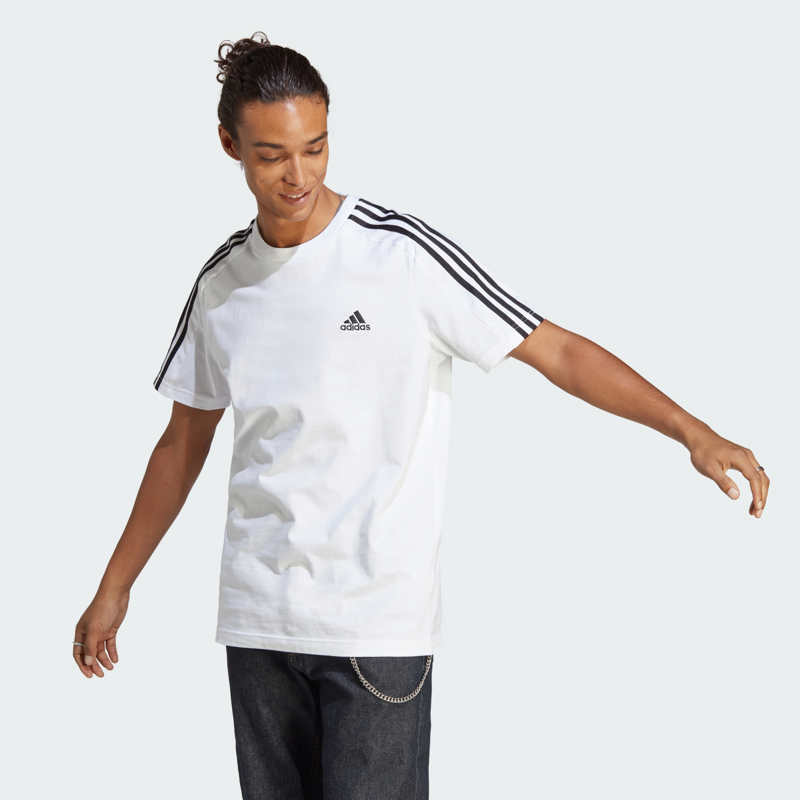 Футболка Essentials Single Jersey 3-Stripes Sportswear IC9336 — Сайт adidas