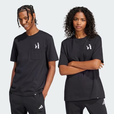 Футболка Lounge Slides Graphic Pocket Sportswear JC5283 — adidas Україна