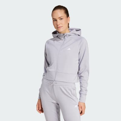 Худі AAEROREADY Game and Go Full-Zip Fleece Performance IX5066 — adidas ...